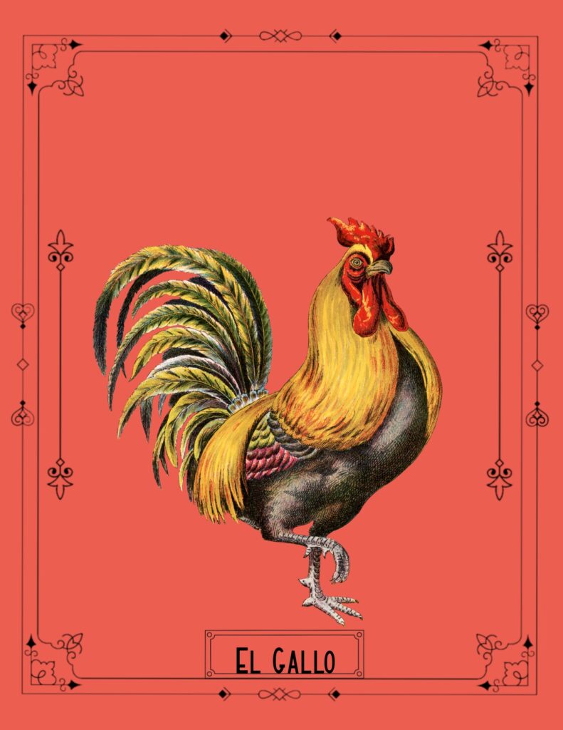 Shop Here for El Gallo - Loteria | Paint your dreams