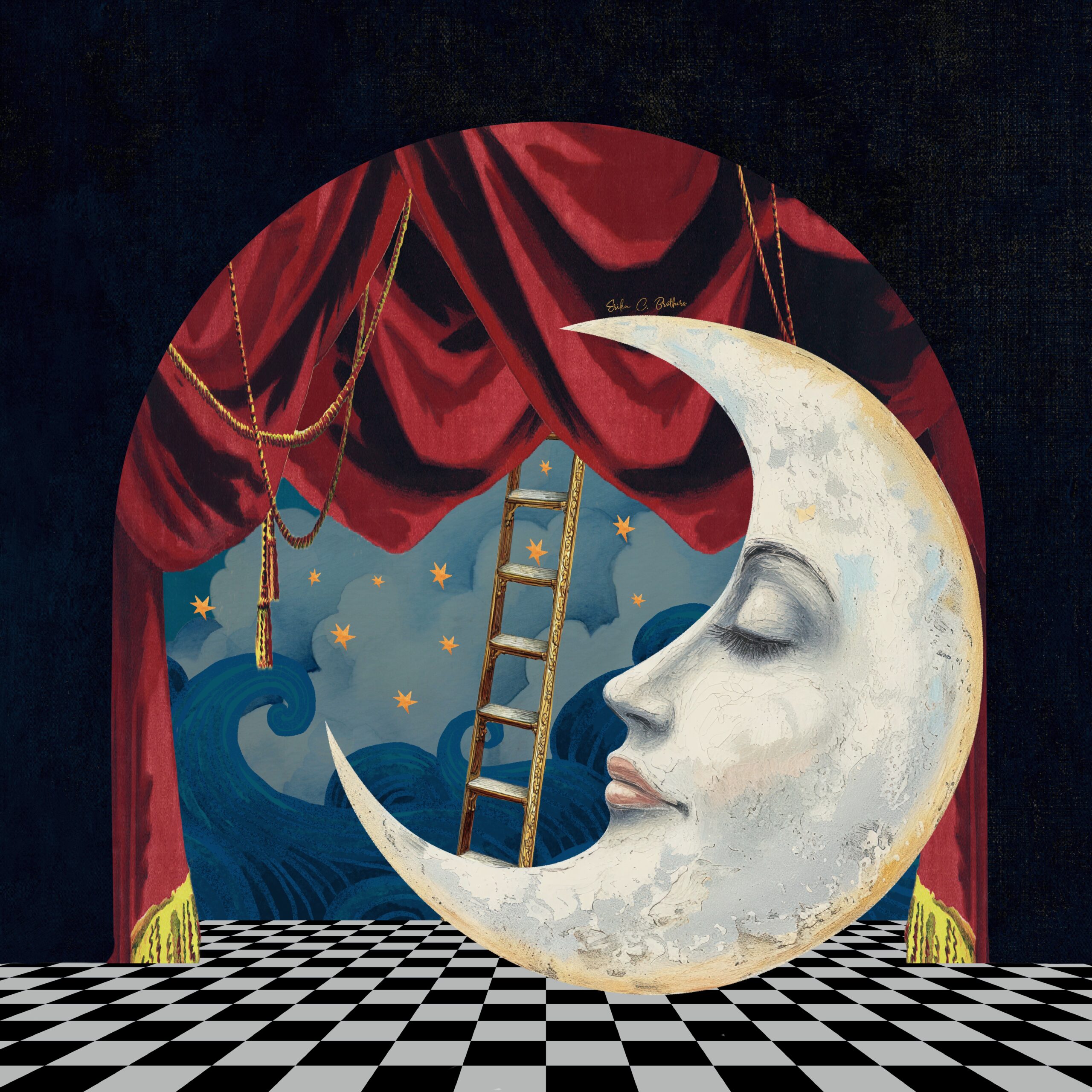 Dream Ladder to the Moon - KIKASWORKSHOP by Erika C Brothers